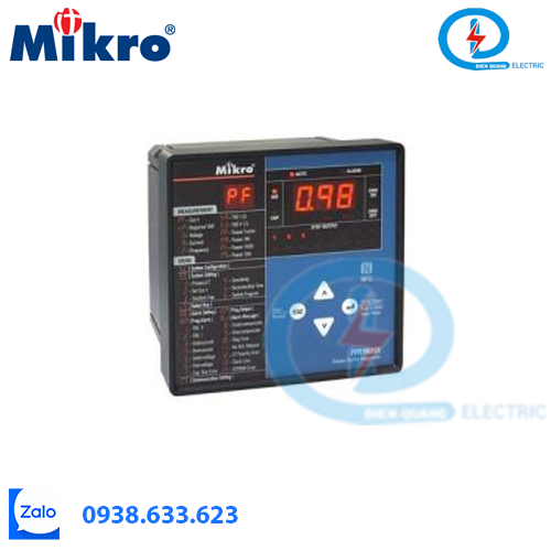 Bộ điều khiển bù công suất phản kháng Mikro 16 cấp PFR160NX