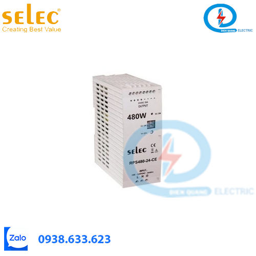 Bộ nguồn Selec RPS480-24 20A 24VDC